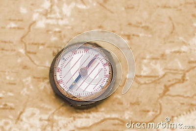 Compass Over The Map Stock Image | CartoonDealer.com #14876977