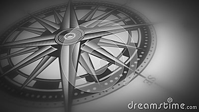 Compass Rose Animation Background Loop Stock Video - Video of marine ...