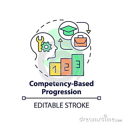 Competency Based Progression Concept Icon Cartoon Vector ...