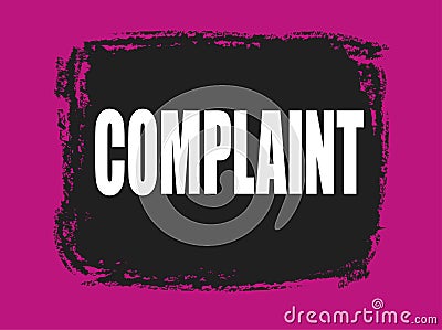 Complaint Banner Royalty-Free Stock Photo | CartoonDealer.com #103120167
