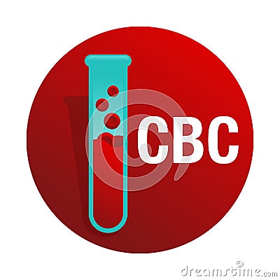Complete Blood Count Icon - Testing Of Blood Cells Cartoon Vector ...