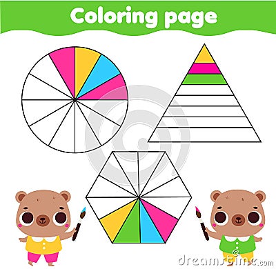 Complete Patterns. Coloring Page For Toddlers. Educational Game For ...