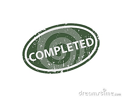 Completed Sign Sticker. Stamp Vector Texture | CartoonDealer.com #171125593