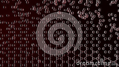 Creating Red Hexagonal Molecular Structure Model Stock Footage - Video ...