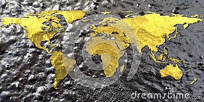 Composite Of World Map With Colorful Effects Royalty-Free Stock Image ...