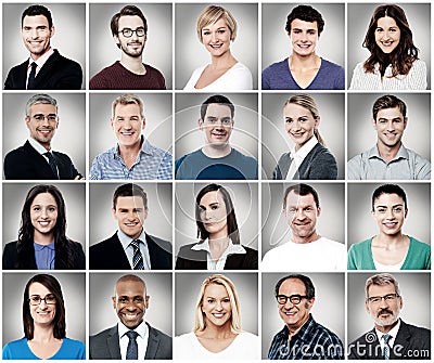 People Set of Faces Diversity Human Face Concept Stock Photo - Image of ...