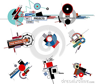 Compositions Of Constructivism Vector Illustration | CartoonDealer.com ...