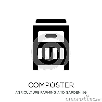 Composter Icon In Trendy Design Style. Composter Icon Isolated On White ...