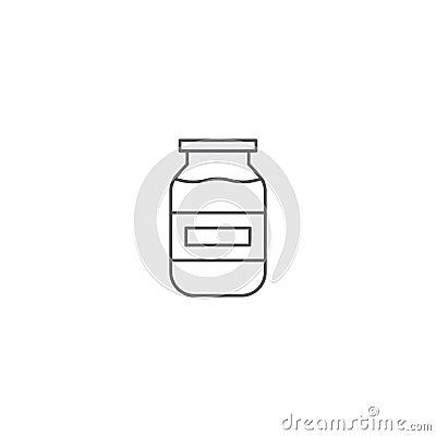 Compote, Fruit Juice Vector Icon Symbol Isolated On White Background ...