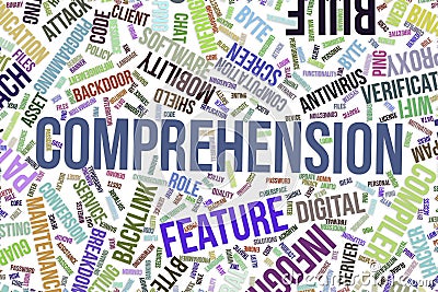Comprehension, Conceptual Word Cloud For Business, Information ...
