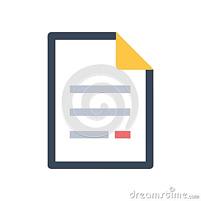Comprehensive File Icon Vector Illustration | CartoonDealer.com #351631160