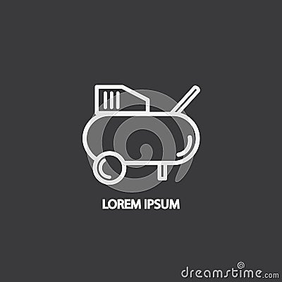 Compressor Logo Under Pressure Vector Illustration | CartoonDealer.com ...
