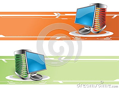 Computer Banner Royalty Free Stock Images - Image: 8451619