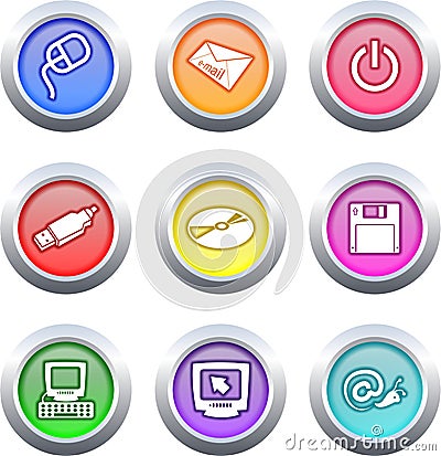 Computer Buttons Royalty Free Stock Photos - Image: 3943308