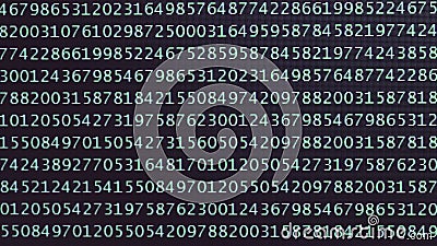 Computer Calculation Number Sequence Scrolling on Consol Screen Stock Video - Video of crypto ...
