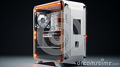 Nasa Themed Gaming Computer With Hyper-realistic Renderings Stock Photo ...