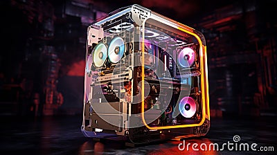 Nasa Themed Pc Case With Hyper-detailed Renderings And Neon Lights ...