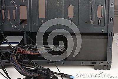 Computer Case With Inserted Power Supply And Internal Hard Drive ...