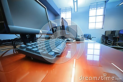 Computer Class Room Royalty Free Stock Image - Image: 5222266