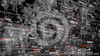 Computer Code Program Digital Background Stock Footage - Video of ...