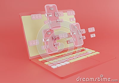 Computer Design Data Process Development Data Prototype Interface Flowchart Smartphone ...