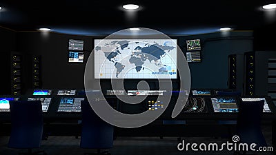 Command Center, Control, Military, Monitor Stock Video - Video of ...