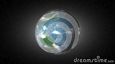 Creative Conceptual Animation, Clock on Earth Globe. Stock Footage ...