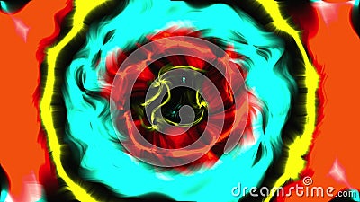 Computer Generated Fire Circle with Smooth Color Transitions. 3D ...