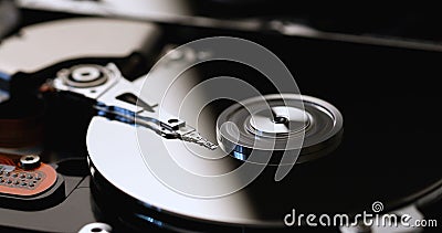 Computer Hard Drive Spinning Stock Video - Video of open, spinning ...