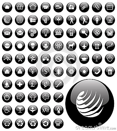 Computer Icon Buttons Stock Images - Image: 8515914
