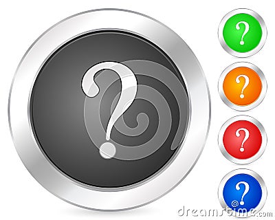 Question button. [Vector] stock vector. Illustration of computer - 3529814