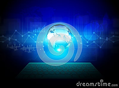 Hi Technology Computer with Keyboard Stock Photo - Image of multimedia ...