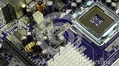 Computer Main Board,electronic Circuit Assembly Rotating. Stock Video ...