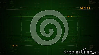 Computer Matrix with Numbers and Grid Stock Video - Video of cyberpunk ...