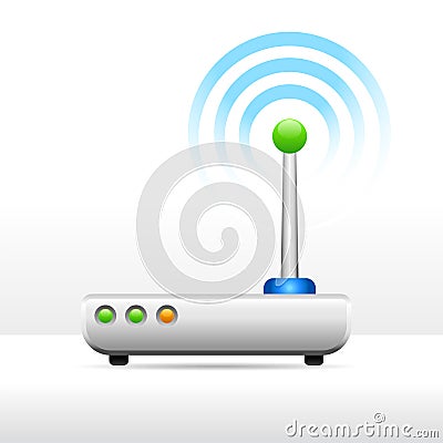 Computer Modem Antenna Signal Image Royalty-Free Cartoon ...