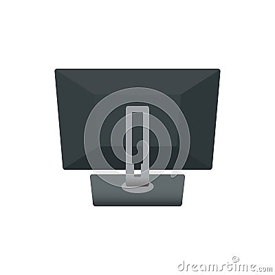 Computer Monitor Notebook Laptop, Television Backside. Icon Vector ...