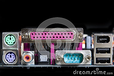 Computer Ports Royalty Free Stock Image - Image: 1916766