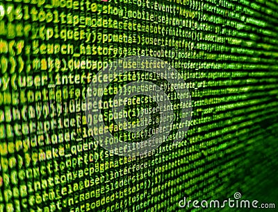 Computer Program Preview. Internet Connection Stream Flow Concept. Program Code PHP HTML CSS Of ...