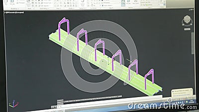 Computer Screen with Autocad - Engineering Design - Slider - Left To ...