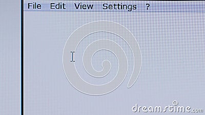 Computer Screen, Typing Random Letters Stock Footage - Video of page ...