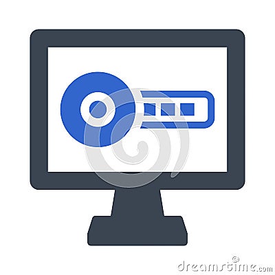 Computer Software Install Icon Cartoon Vector | CartoonDealer.com #315875001