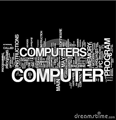 Computer Word Collage Royalty Free Stock Images - Image: 10978759