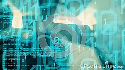 Computer Worm Trojan Virus, Cyber Attack Motion Background Stock ...