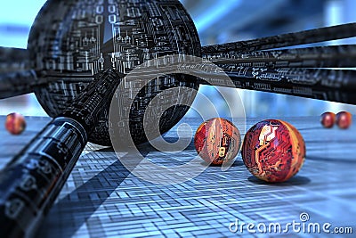 Computerisation - The Ubiquity Of Microprocessors Stock Photo ...