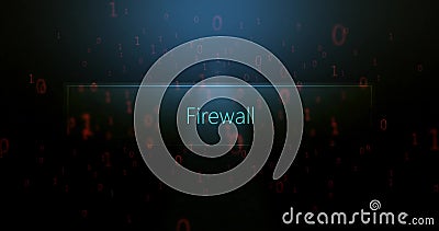 Computerized Digital Text in Software Landscape - Firewall Text Stock ...