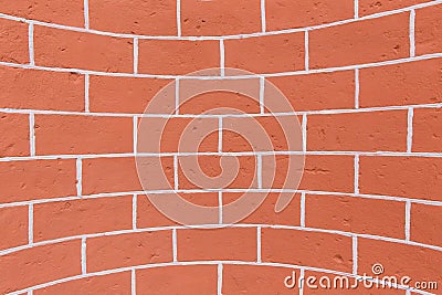 Concave Brick Wall Stock Photo - Image: 45308674