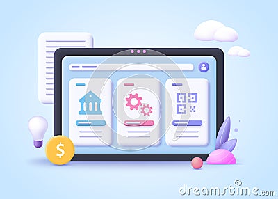 Concept Of BIC - Bank Identifier Code. Vector Illustration ...