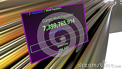 Concept of Counting World Population Stock Footage - Video of ...