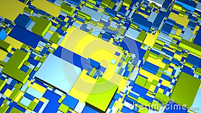 Concept of 3D Modeling and Architecture. Motion. Complex Texture with ...