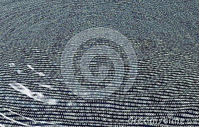 Concept Of Data Pool An Ocean Of Information Stock Illustration - Image ...